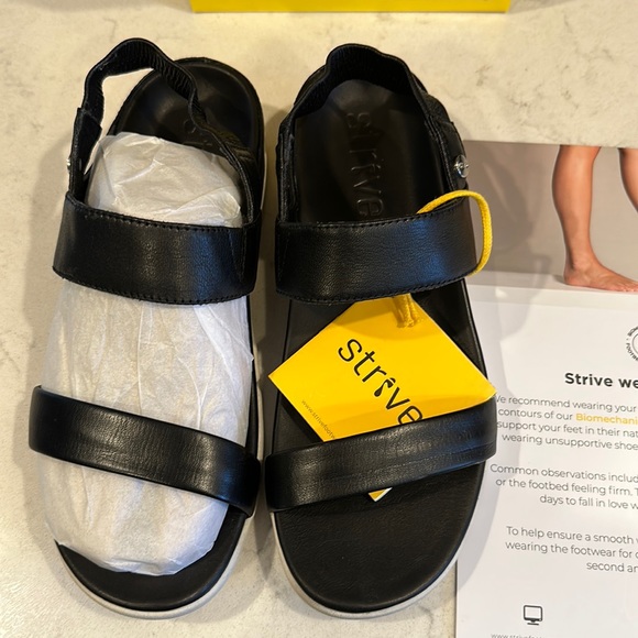 Strive | Shoes | New In Box With Tags Strive Isla Sandals In Black ...